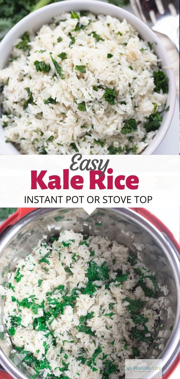Easy Flavorful Kale Rice - My Forking Life