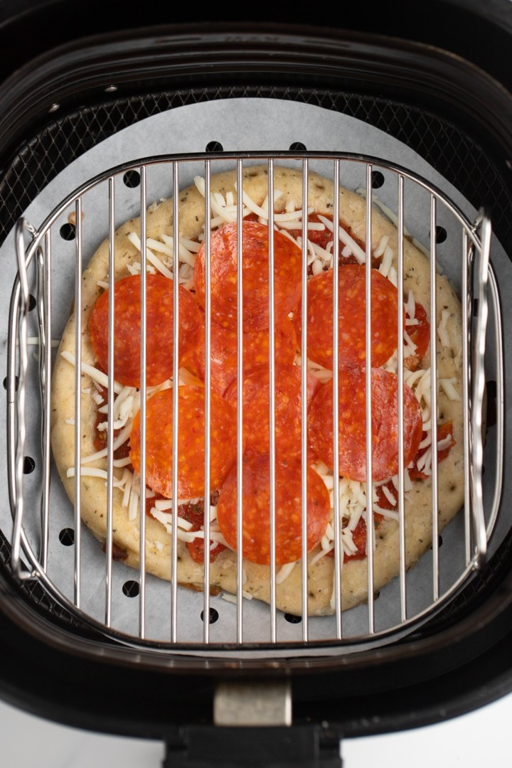 The Easiest Air Fryer Pizza - My Forking Life