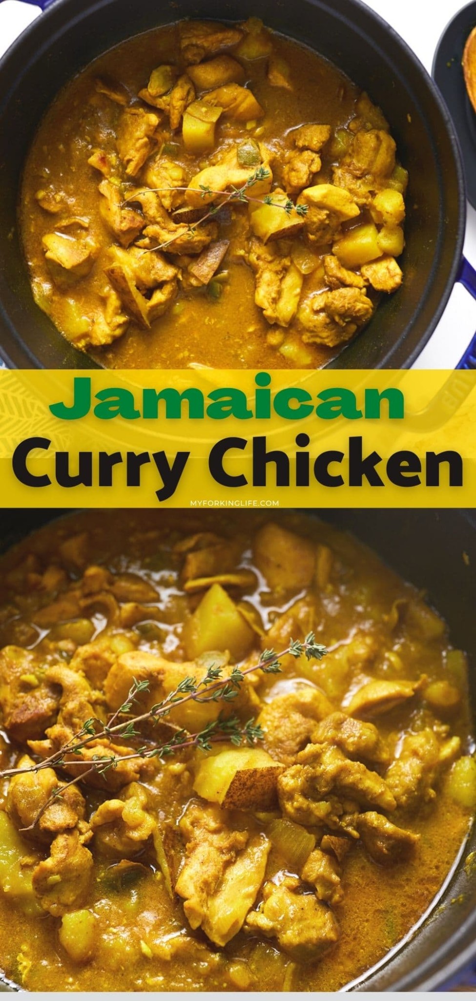 The BEST Jamaican Curry Chicken Recipe - My Forking Life