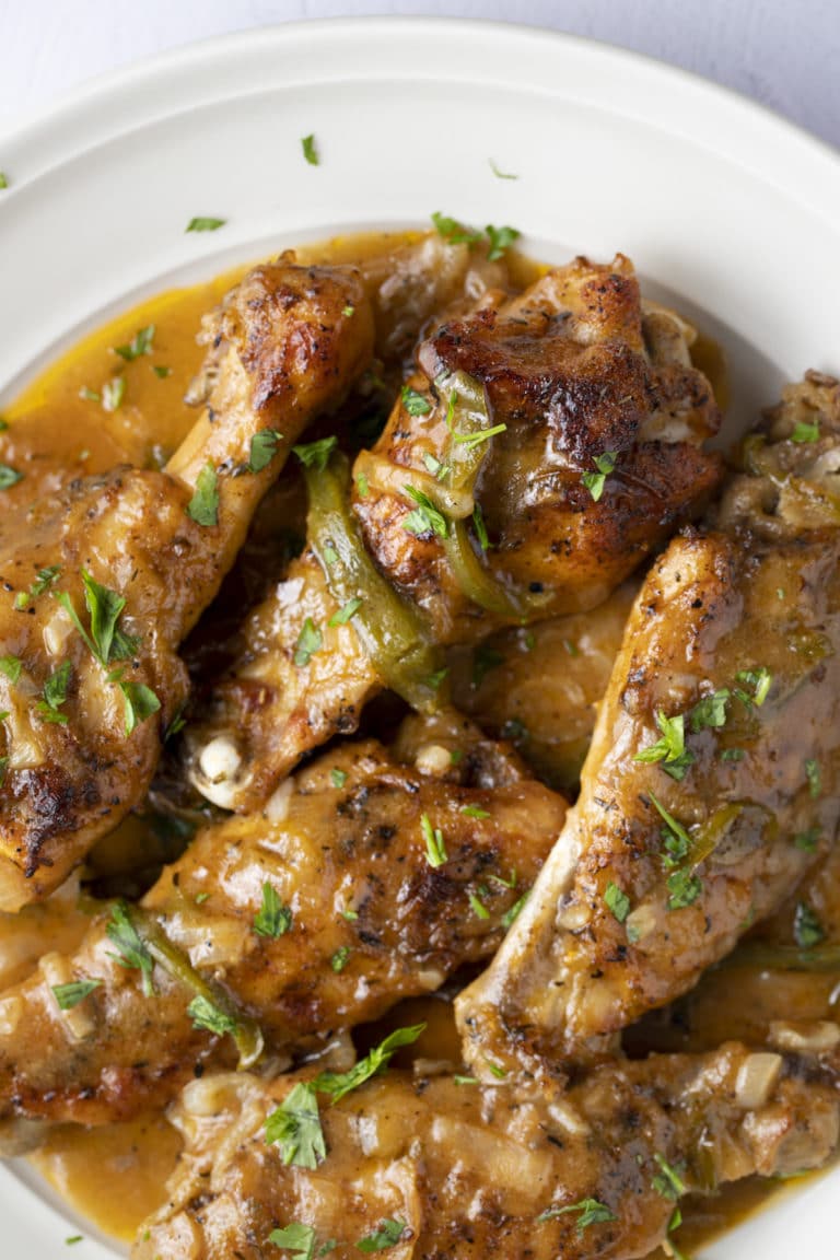 Smothered Turkey Wings - My Forking Life