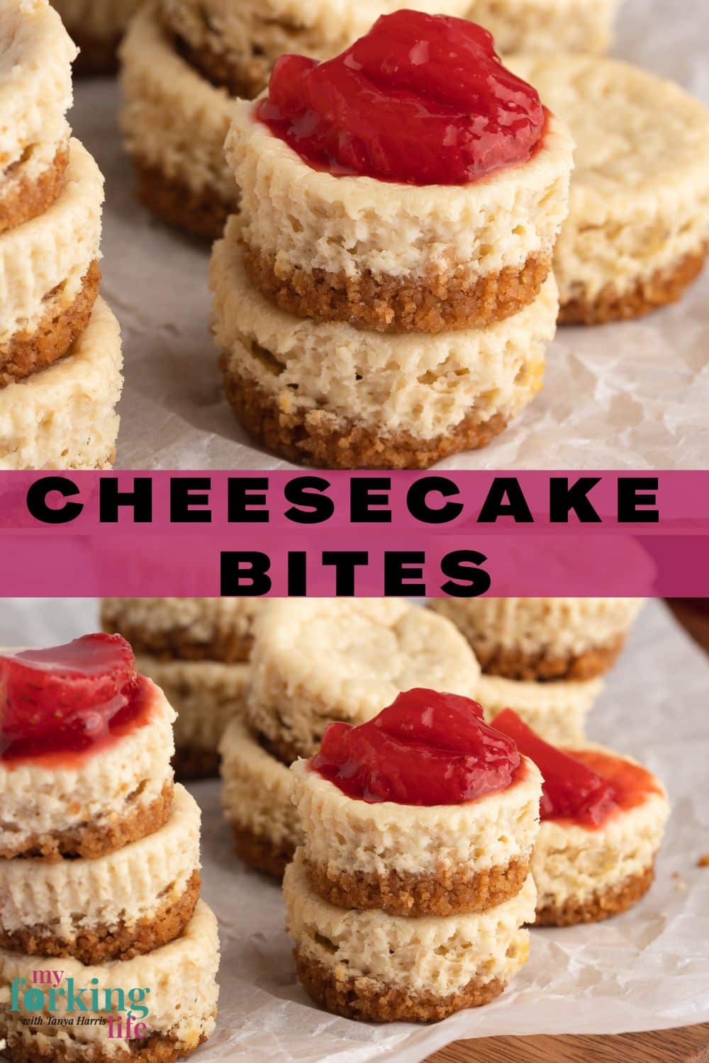 Easy Cheesecake Bites - My Forking Life