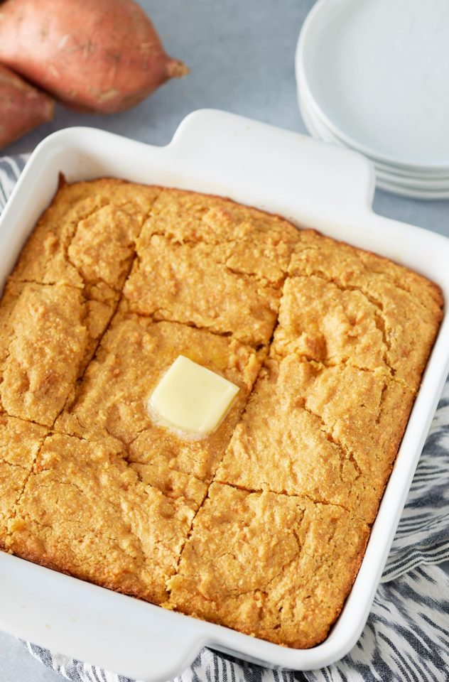 Golden Sweet Potato Cornbread - My Forking Life