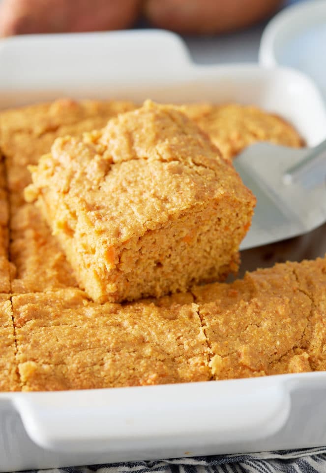 Golden Sweet Potato Cornbread - My Forking Life