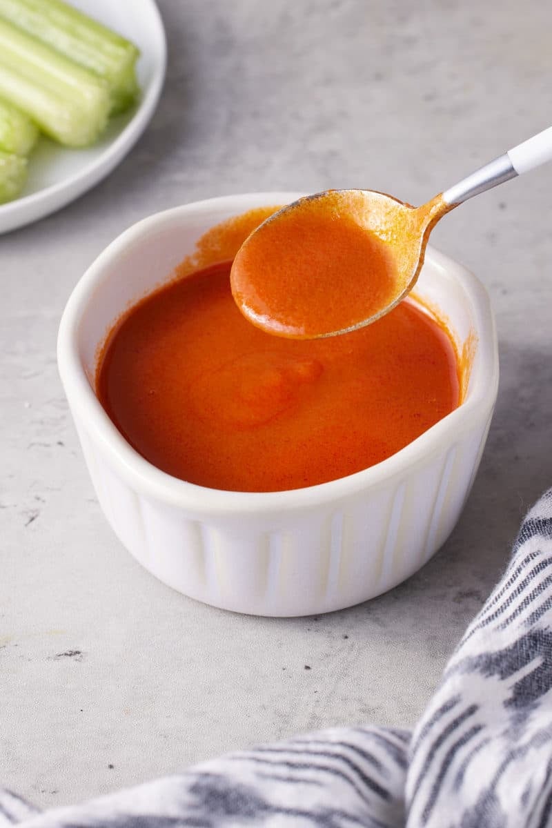 The Easiest Buffalo Sauce (5 Ingredients) - My Forking Life