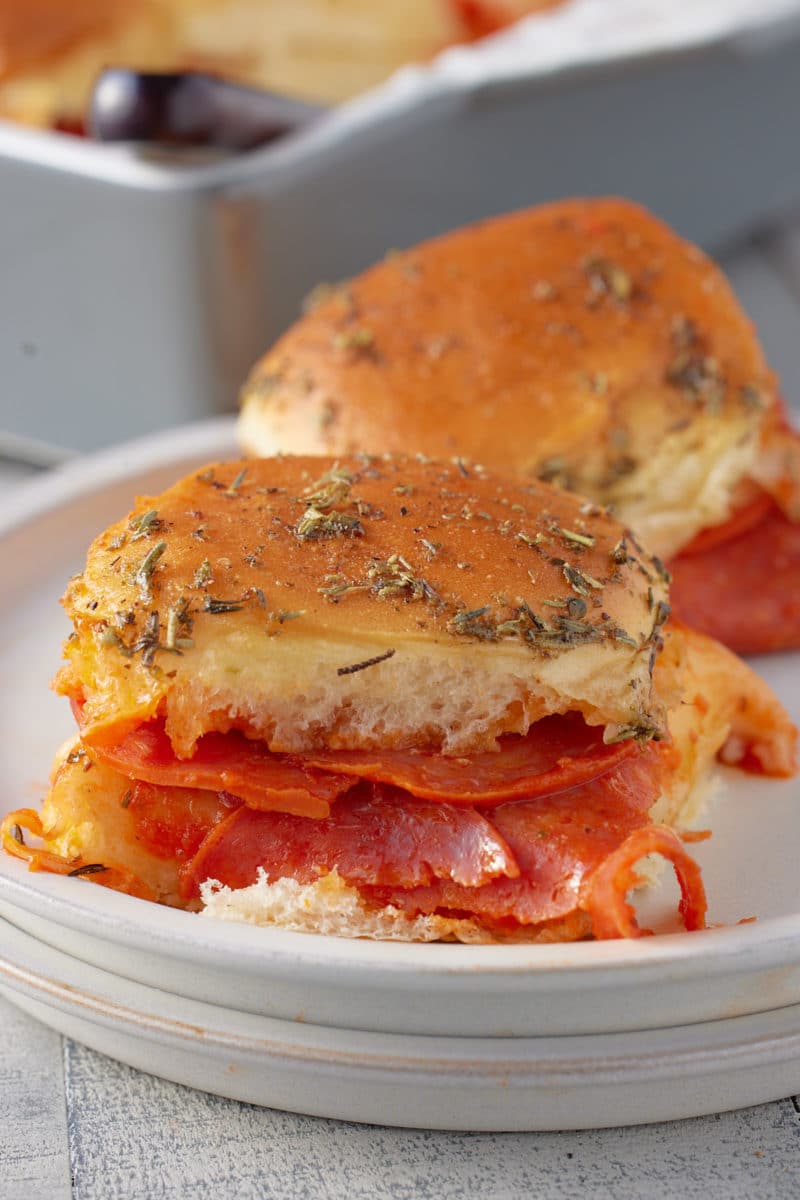 Pepperoni Pizza Sliders - My Forking Life