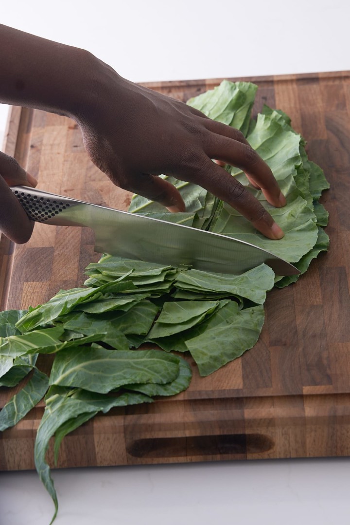 How to Cut Collard Greens: 4 Techniques - My Forking Life