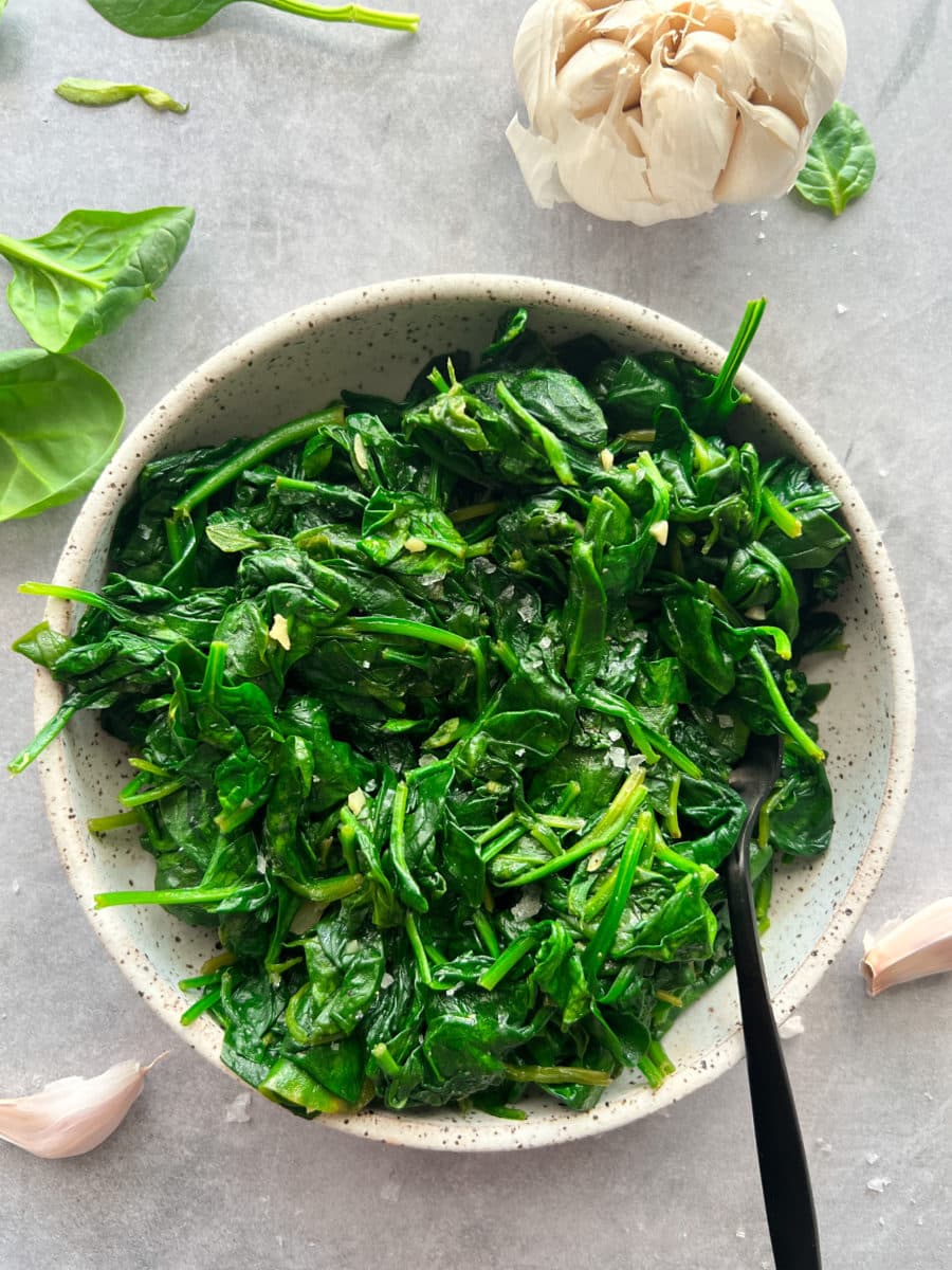 An Easy Sautéed Spinach Recipe - My Forking Life