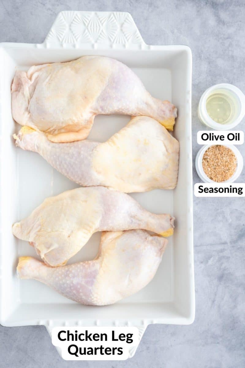 The Easiest Baked Chicken Leg Quarters Recipe - My Forking Life