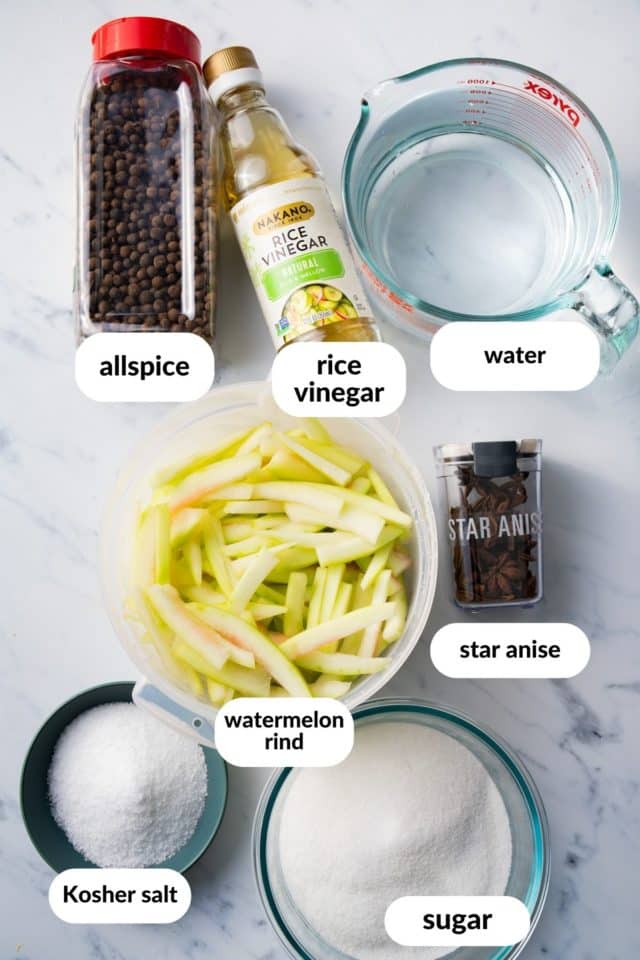 Refrigerator Pickled Watermelon Rind Recipe - My Forking Life