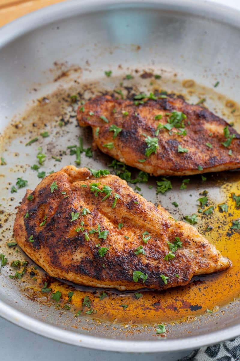 Pan Seared Chicken Breast (Juicy and Seasoned) - My Forking Life