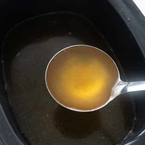 Slow Cooker Chicken Broth - My Forking Life