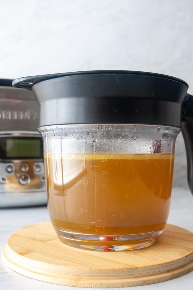 Slow Cooker Chicken Broth - My Forking Life