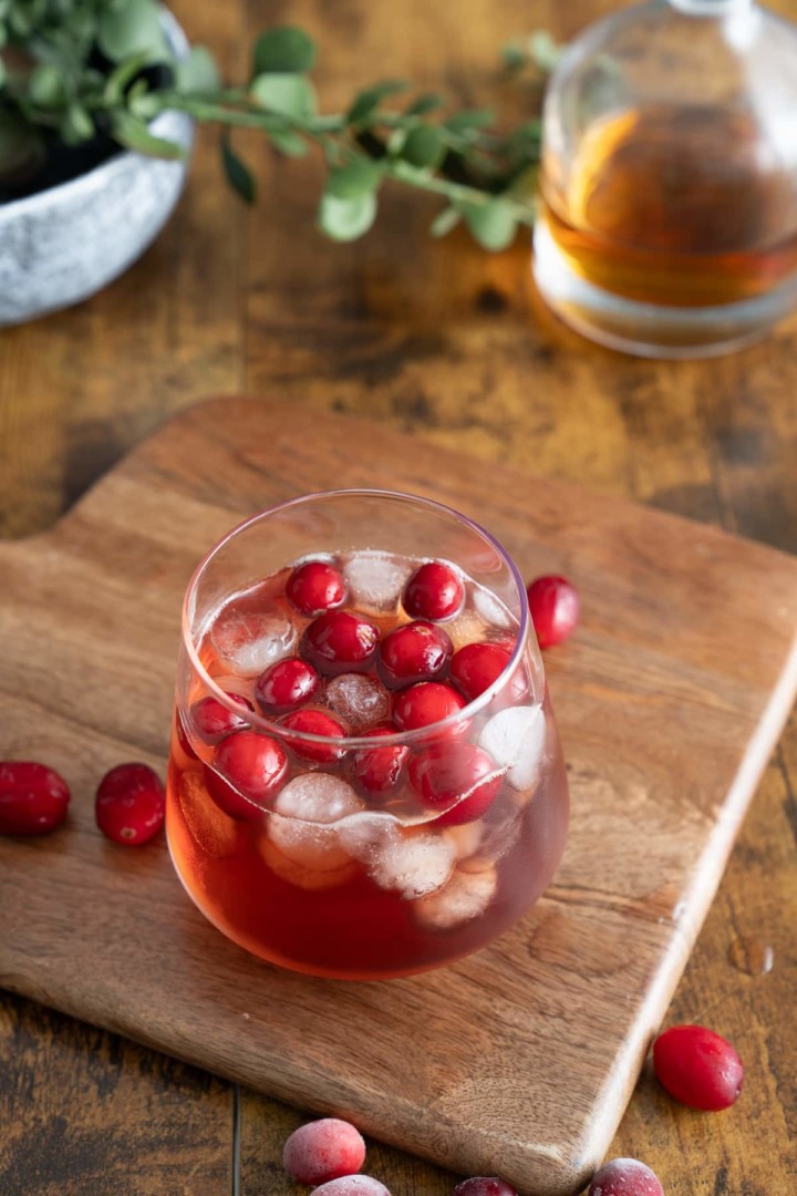 Whiskey Cranberry Cocktail - My Forking Life