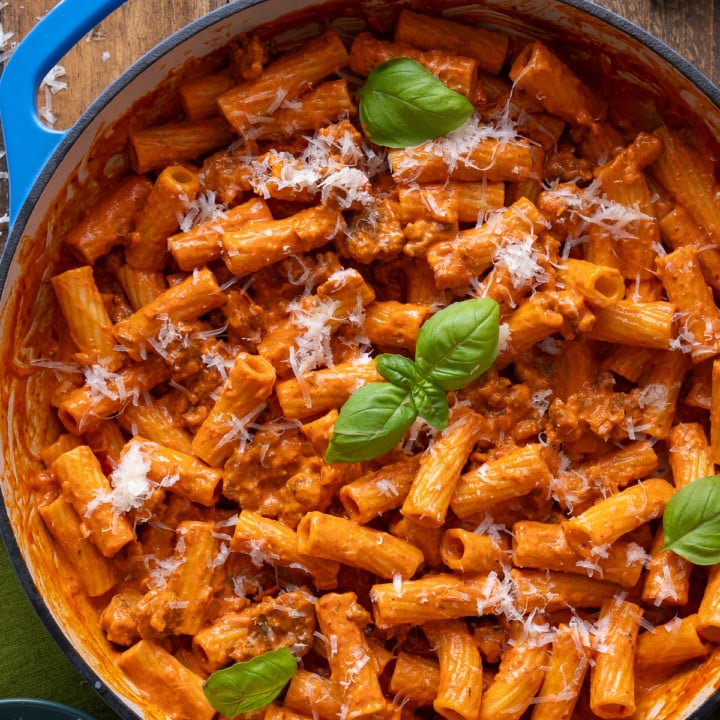 Homemade Spicy Vodka Rigatoni Recipe - My Forking Life